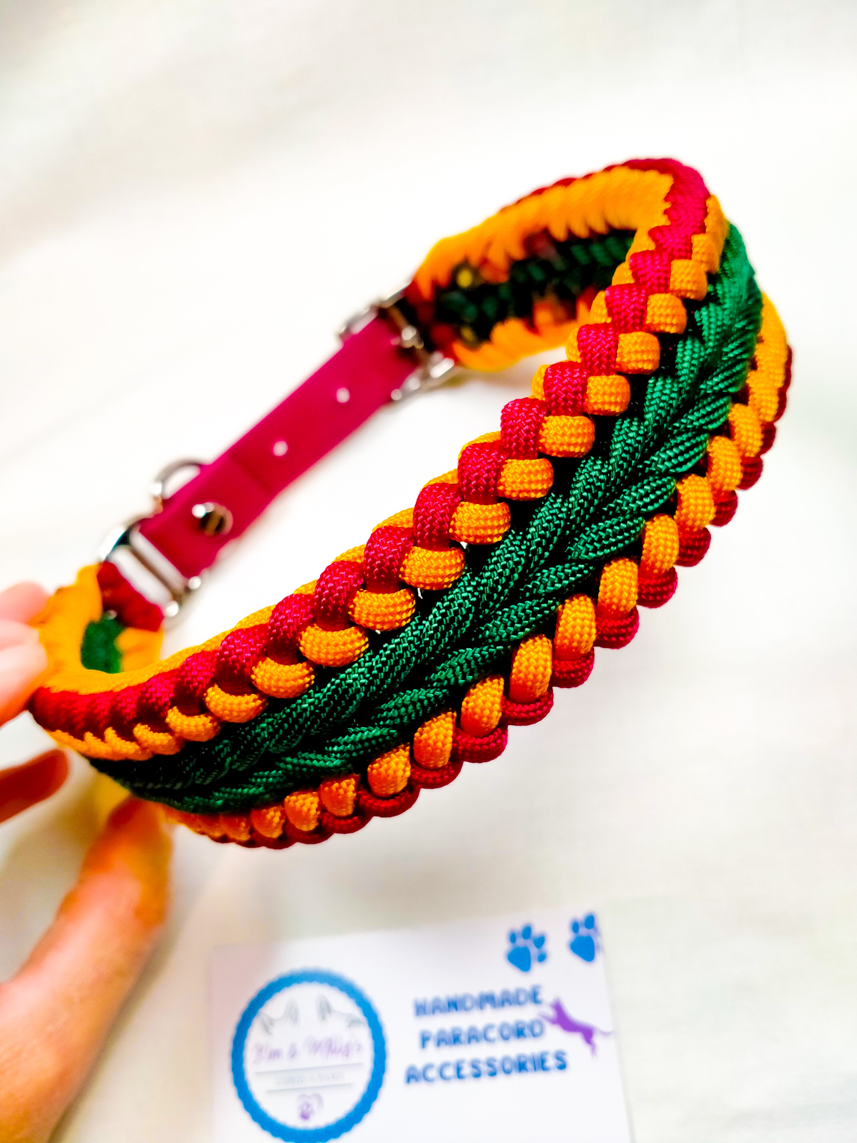 Pre-Made: Endless Falls Collar, 38-47cm – Kim & Milly's Cords 4 Paws