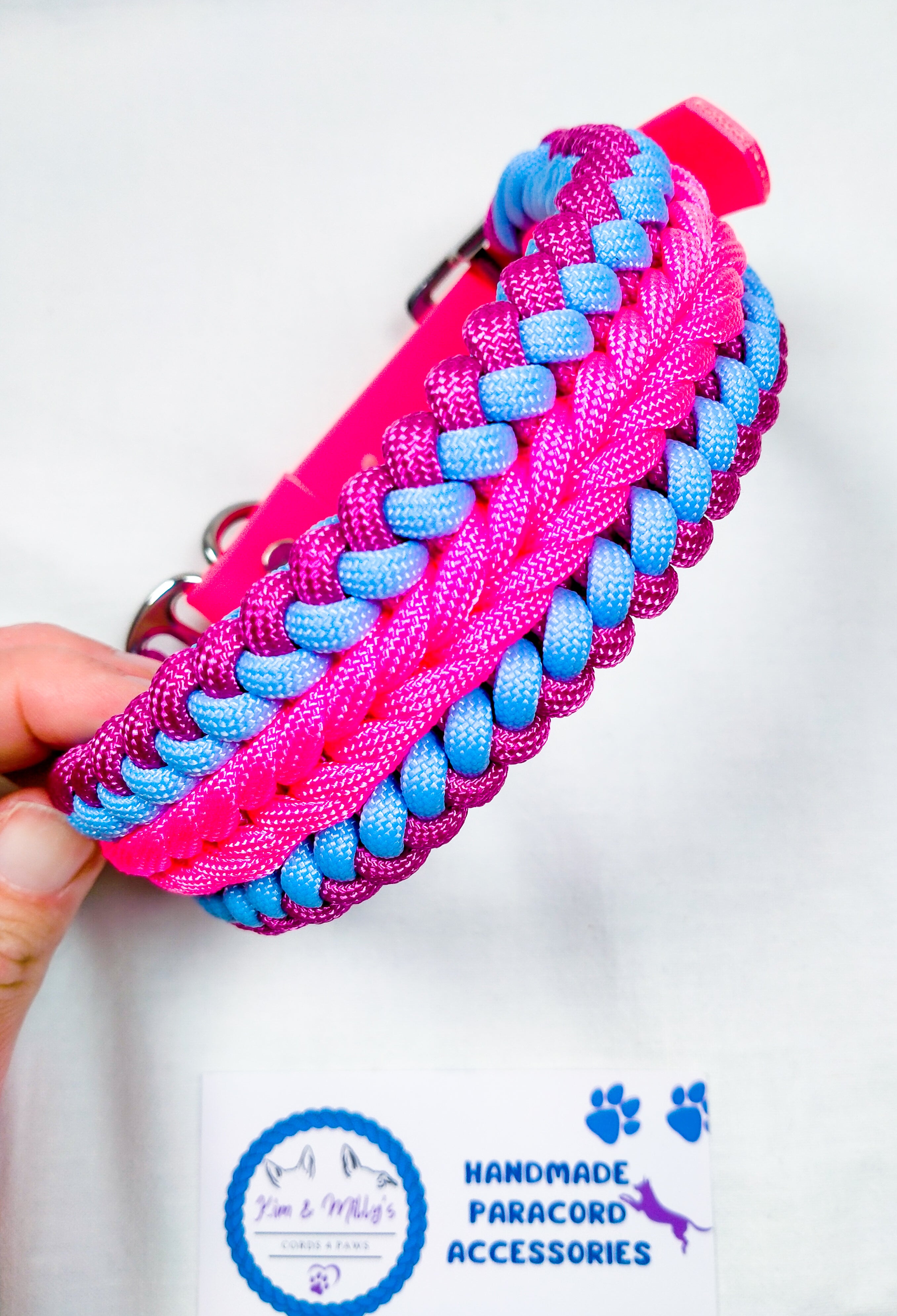 Pre-Made: Endless Falls Collar, 27 - 36cm – Kim & Milly's Cords 4 Paws